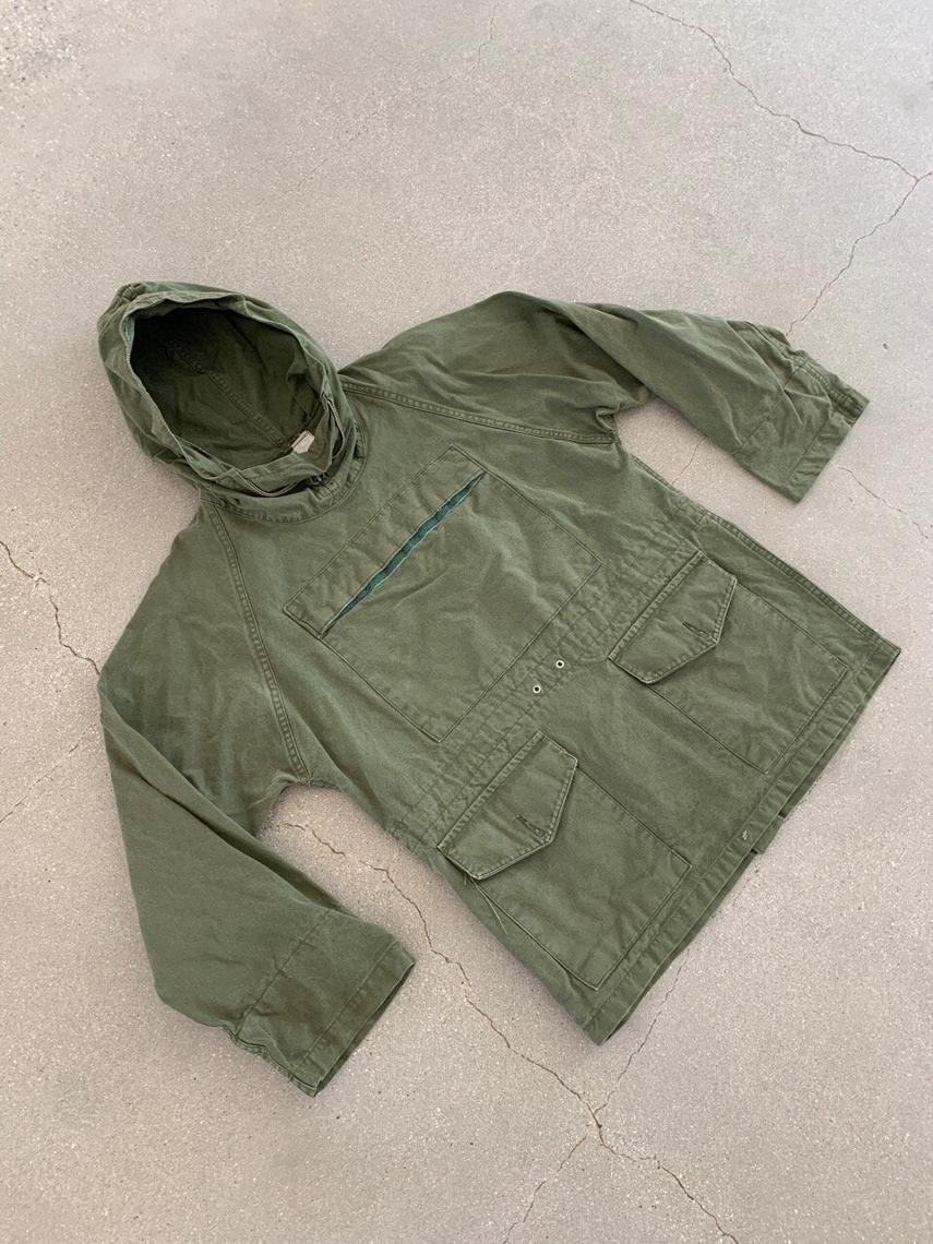 Vintage British parka smock | front velcro pocket 1970s era | Hood ...