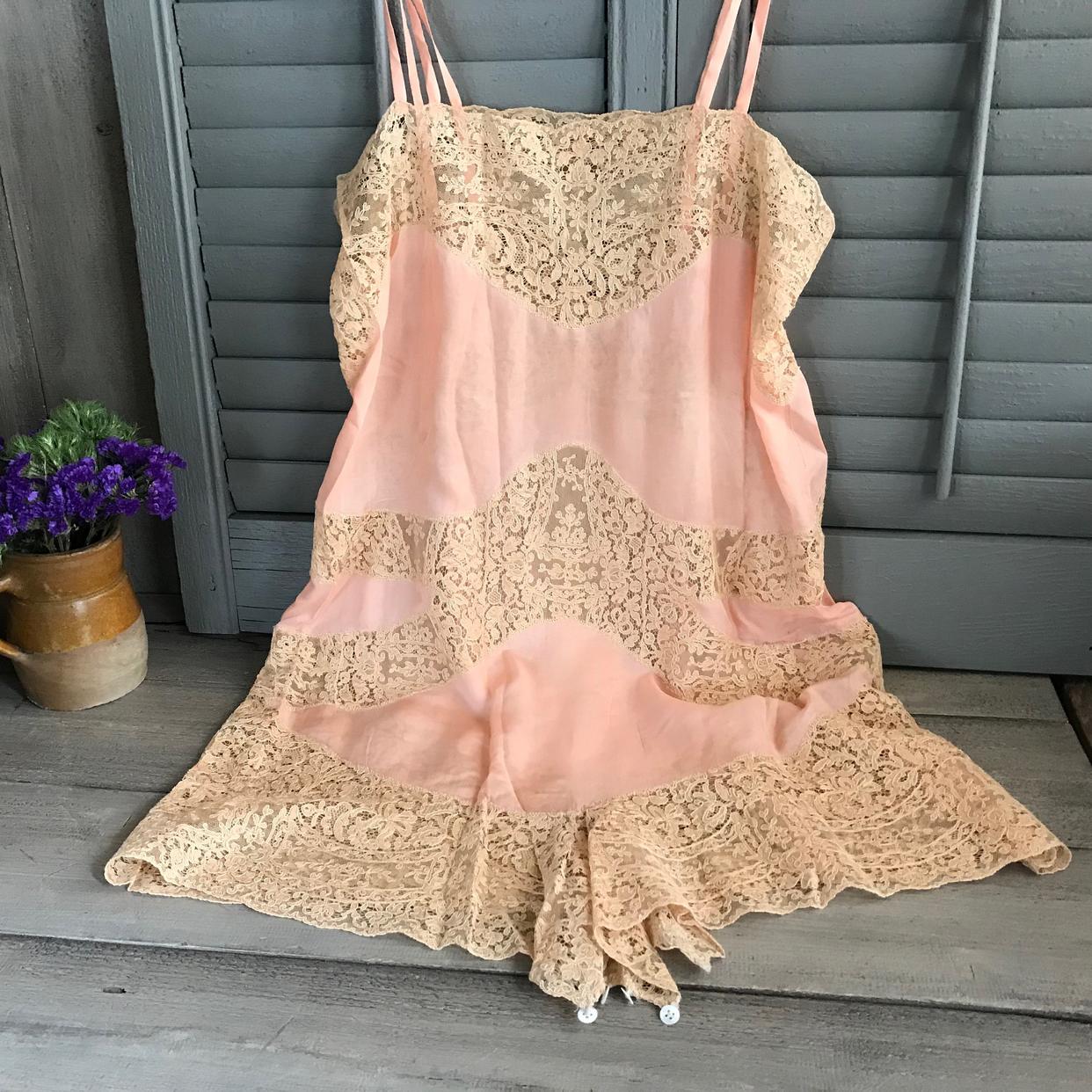 1920s Silk Lace Nightgown, Art Deco Lingerie, Soft | Jan's Vintage ...