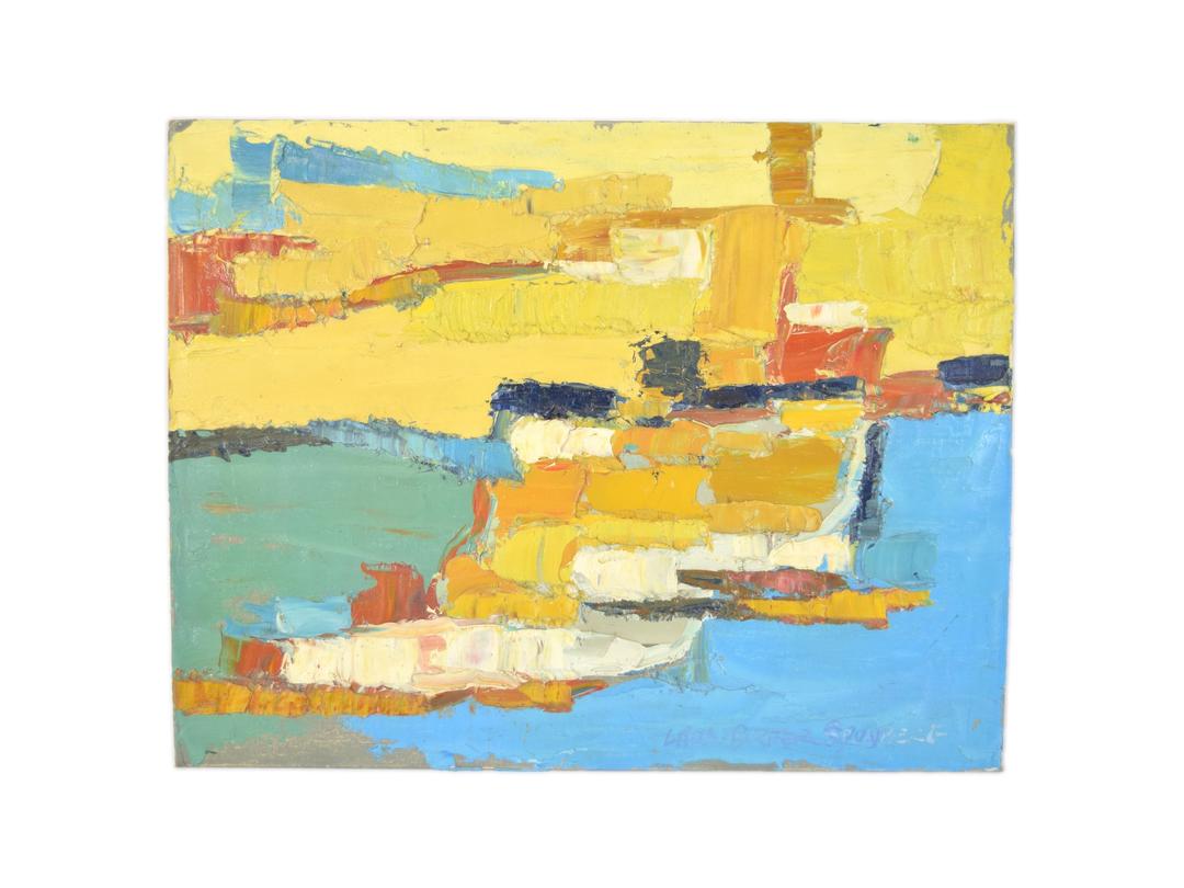 Vintage 1960’s Lars Birger Sponberg Abstract Oil Painting | Prairieland ...