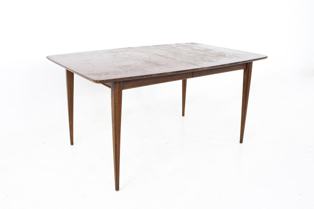 Craddock Furniture Mid Century Walnut Surfboard Dining Table - mcm ...