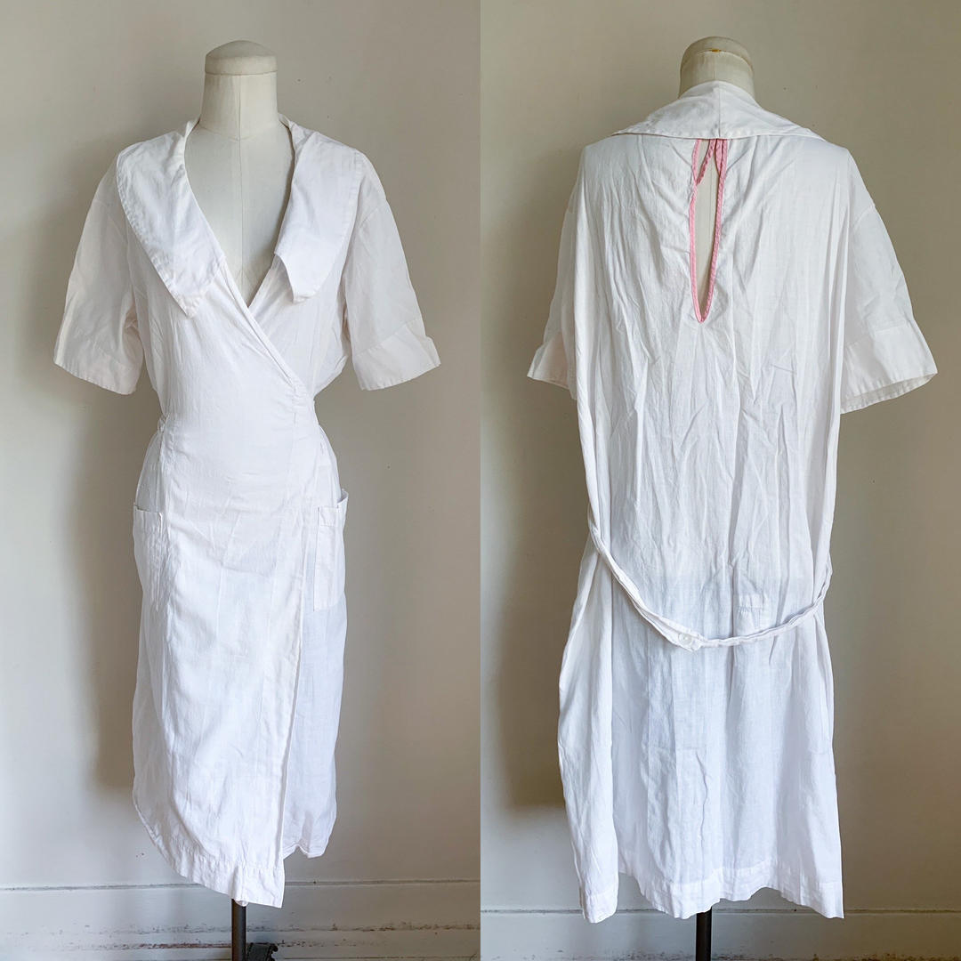 vintage 1920s Nurse Uniform Dress / hospital gown / costume | Ms. Tips ...
