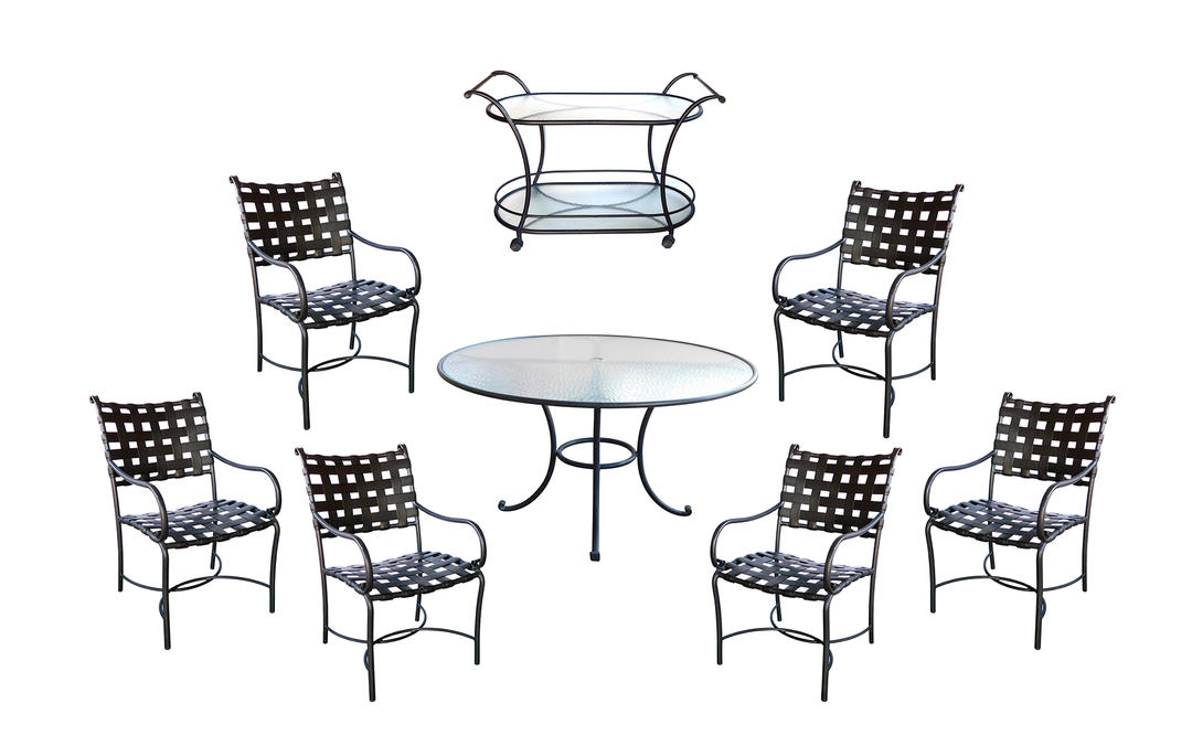 8-Piece Grouping of Brown Jordan "Roma" Patio Furniture | Epoca | San ...