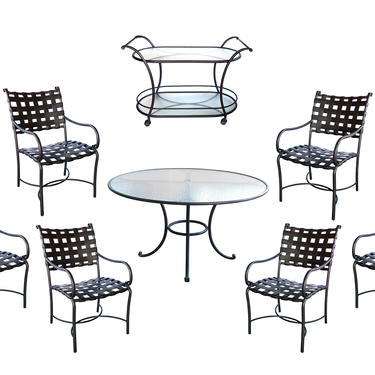 8-Piece Grouping of Brown Jordan "Roma" Patio Furniture | Epoca | San ...