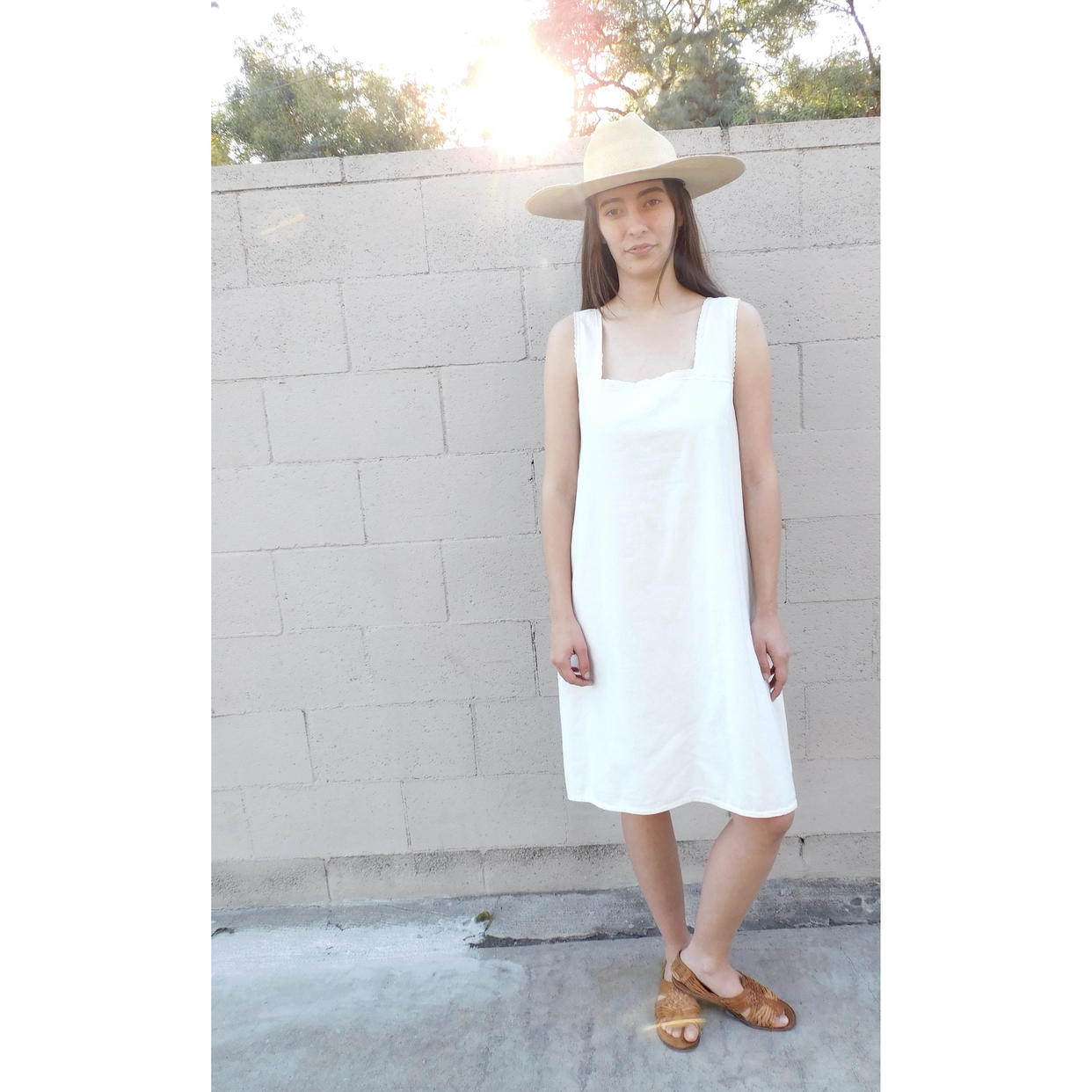 Victorian Shift Dress // vintage boho hippie slip embroidered | Fenix ...