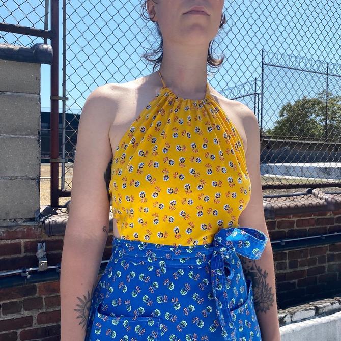 70s Floral Retro Style Apron Cleaning Supplies Home & Living Aprons ...