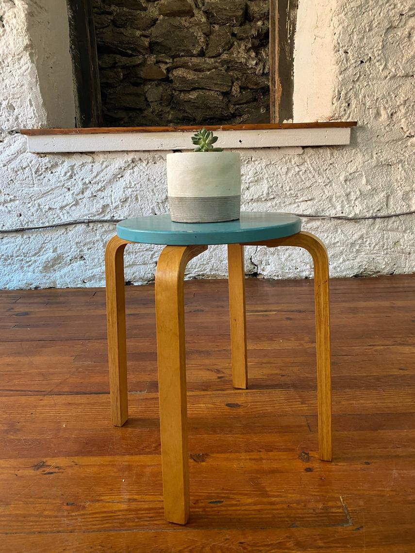 Mid century side table thonet bentwood table mid century end ...