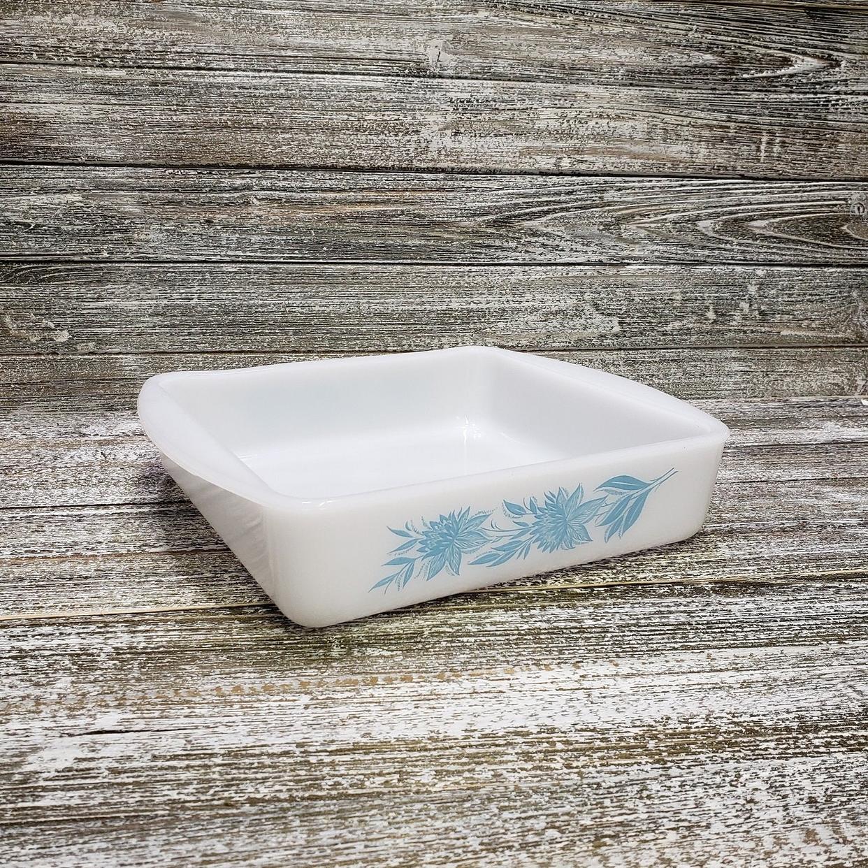 Vintage Glasbake Dish, Glasbake Thistle Flower, Square Casserole | A GoGo Vintage - Havre de ...