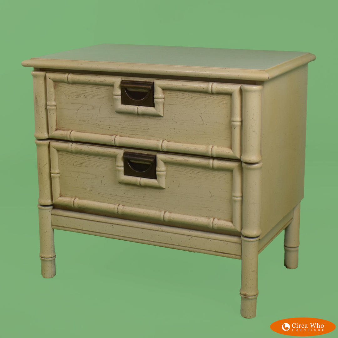 Single Large Faux Bamboo Nightstand | Circa Who | West Palm Beach, FL