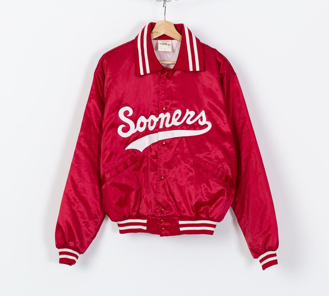 Vintage University Of Oklahoma Sooners Satin Starter Jacket - Men's ...