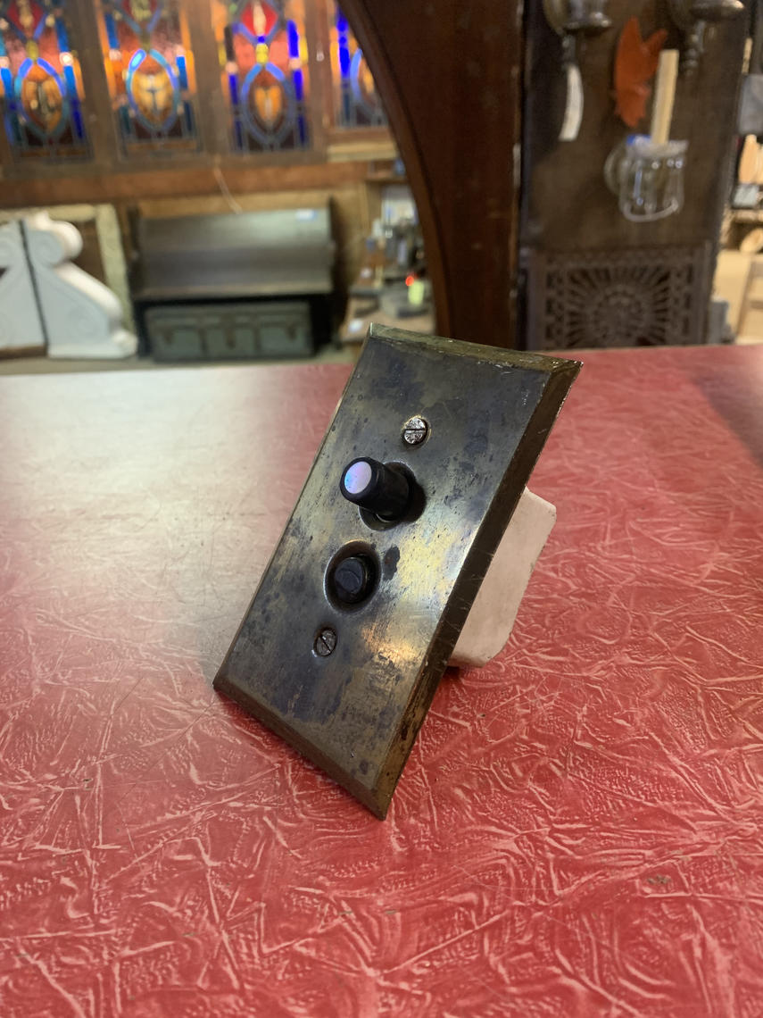 Vintage push button light switch | Earthwise Architectual Salvage ...