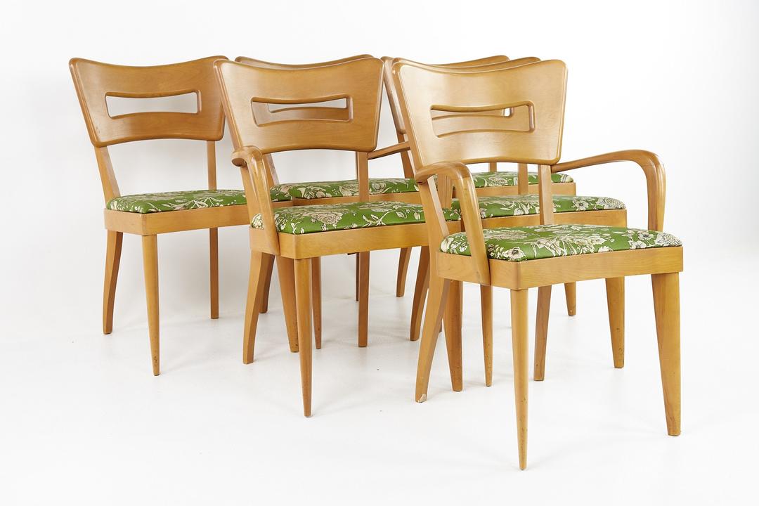 Heywood Wakefield Mid Century Dog Bone Dining Chairs - Set | Modern ...