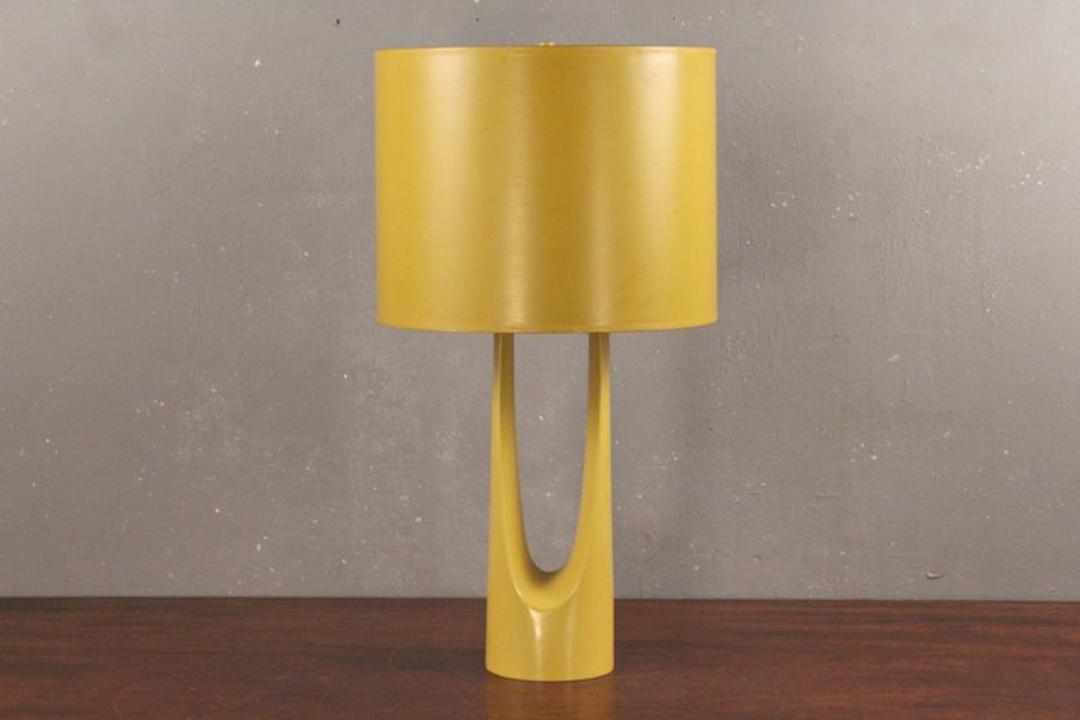 Mid Century Modern Mustard Table Lamp | Furnish Green | Midtown ...