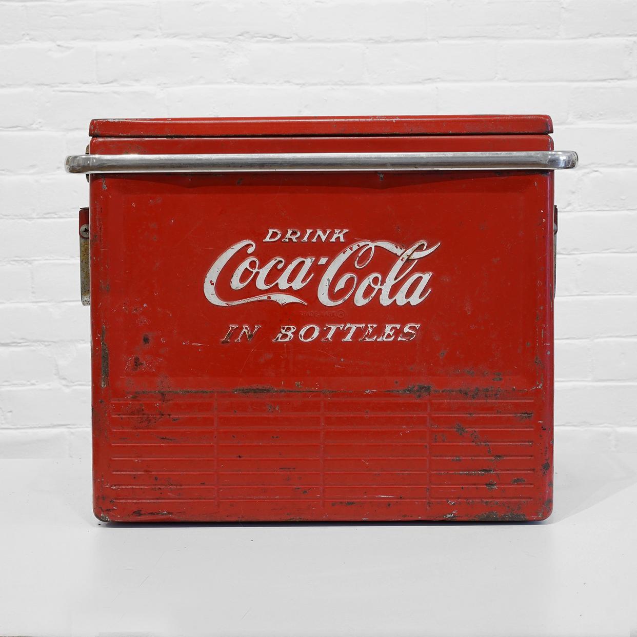 vintage coca-cola cooler, vintage red coca-cola cooler, coca | Pulp ...