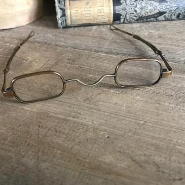 Antique Brass Wire Rim Eyeglasses, Rare Early 1800s | Jan's Vintage ...