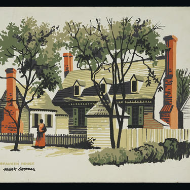 Mark Coomer Serigraph The Bracken House Print Vintage | Vintage ...