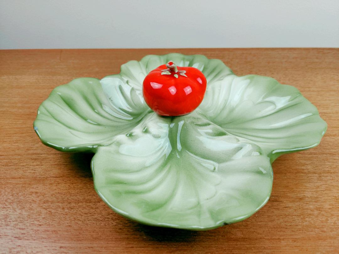 Vintage Brad Keeler Artwares | Tomato Lettuce - 4-Part Divided Dish ...