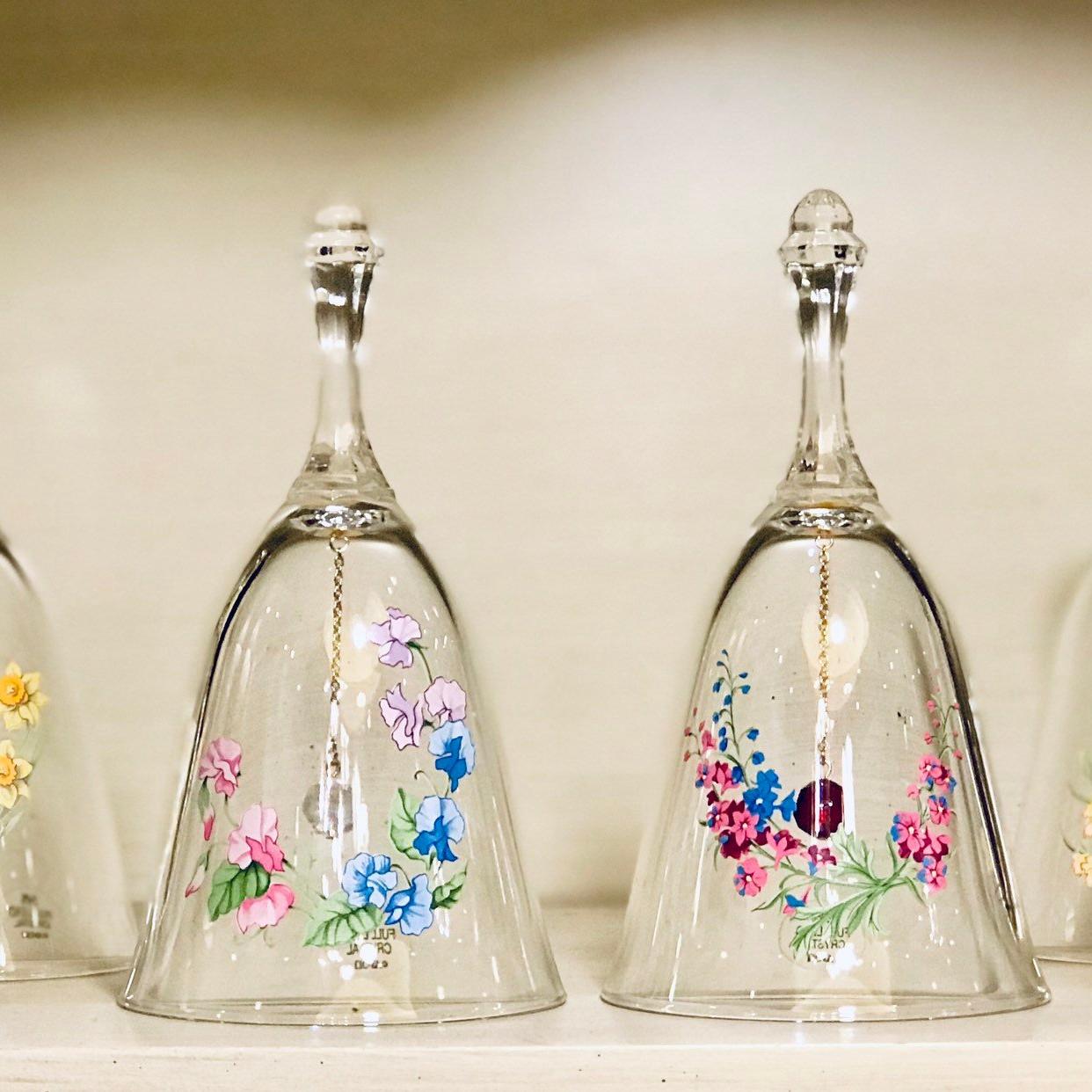 Vintage Avon Glass Lead Crystal Bells - Set | Antique to Chic - Chicago ...