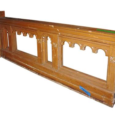 Reclaimed 7 ft Pine Gothic Church Railing | Olde Good Things ...