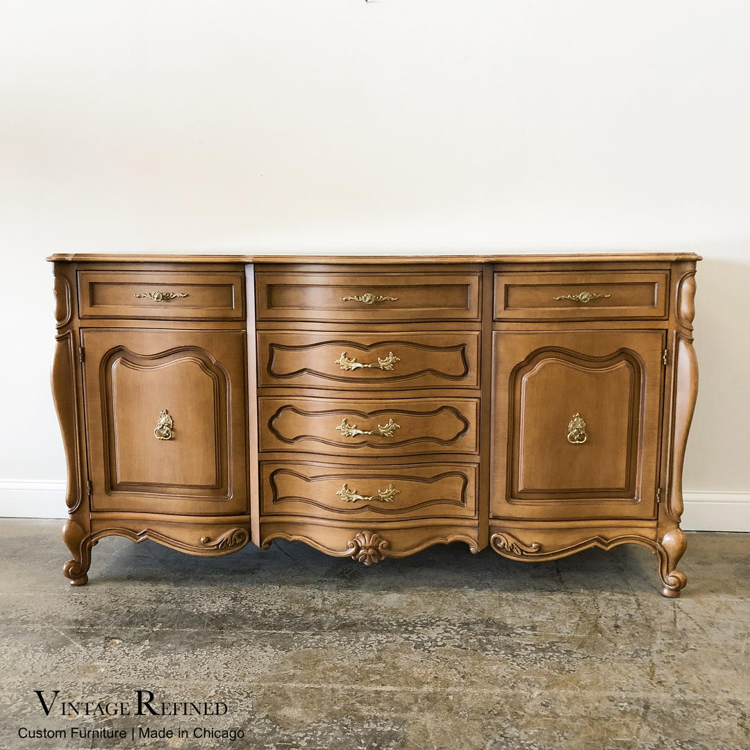 CUSTOMIZABLE: Large French Provincial Buffet | Vintage Refined Decor ...