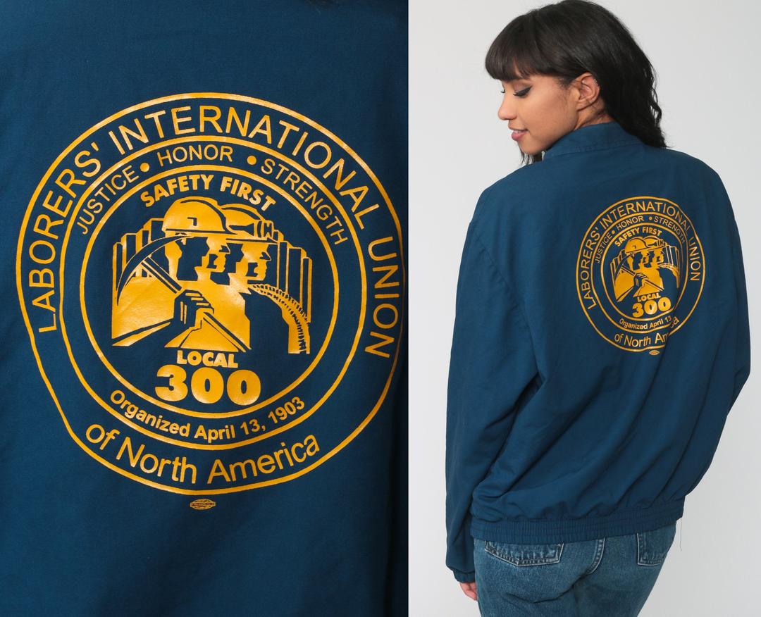 Laborers' Union Jacket Uniform Jacket 80s Bomber Jacket Workwear Jacket ...