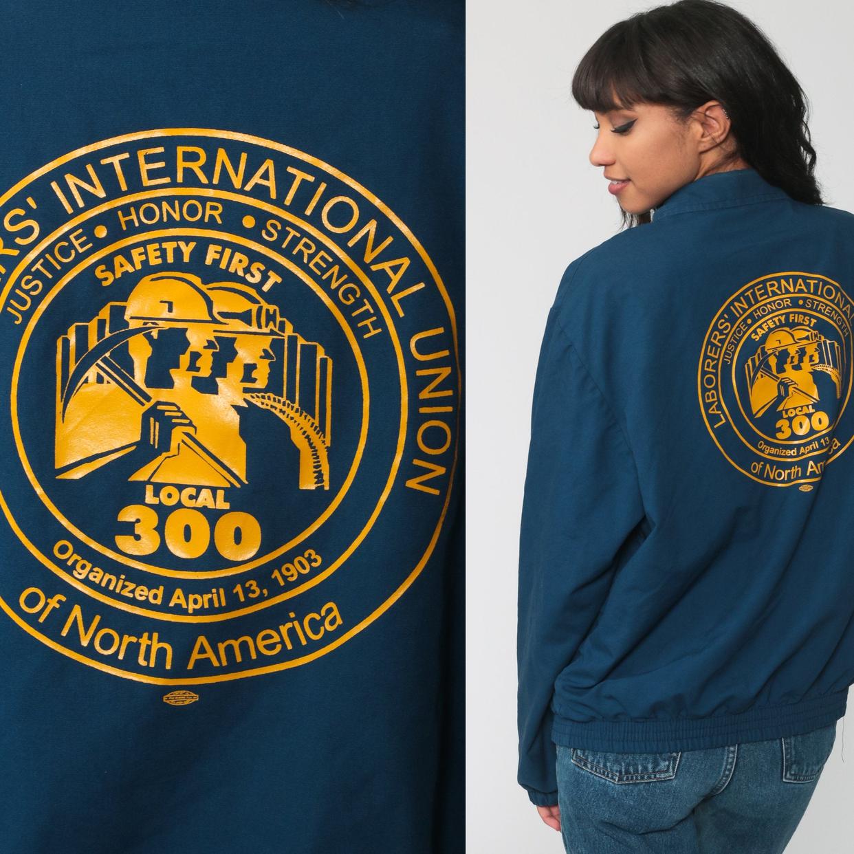 Laborers' Union Jacket Uniform Jacket 80s Bomber Jacket | Shop Exile ...