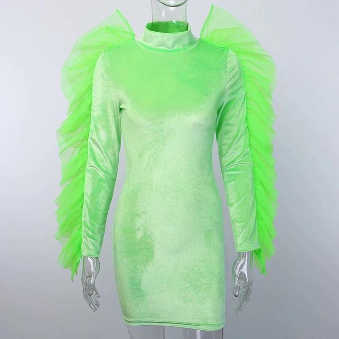 Ruffle Slime Dress | Lola's Urban Vintage | Boston, MA