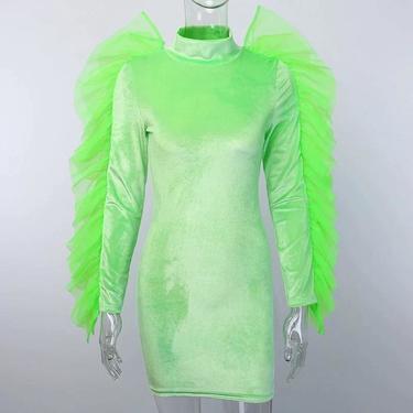 Ruffle Slime Dress | Lola's Urban Vintage - Boston, MA | ATTIC