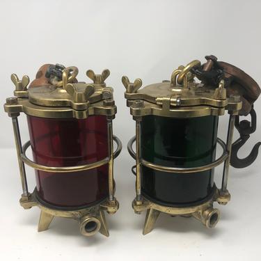 Suez Canal Signal Lights, Pair, Port & Starboard, circa 1962 ...
