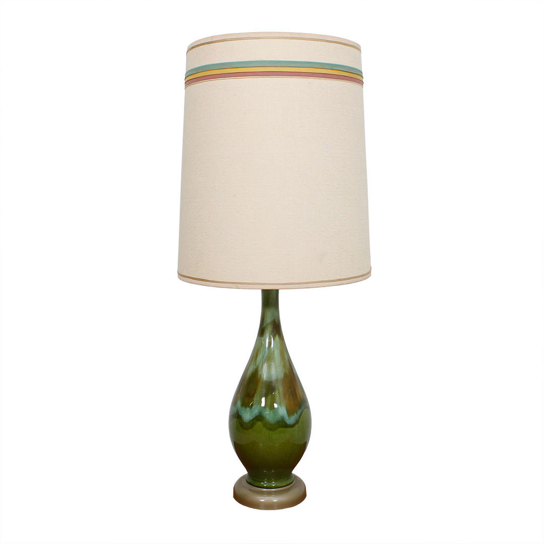 MCM Ceramic Lamp with Blue & Green Glaze | Modern Mobler | Takoma, DC ...