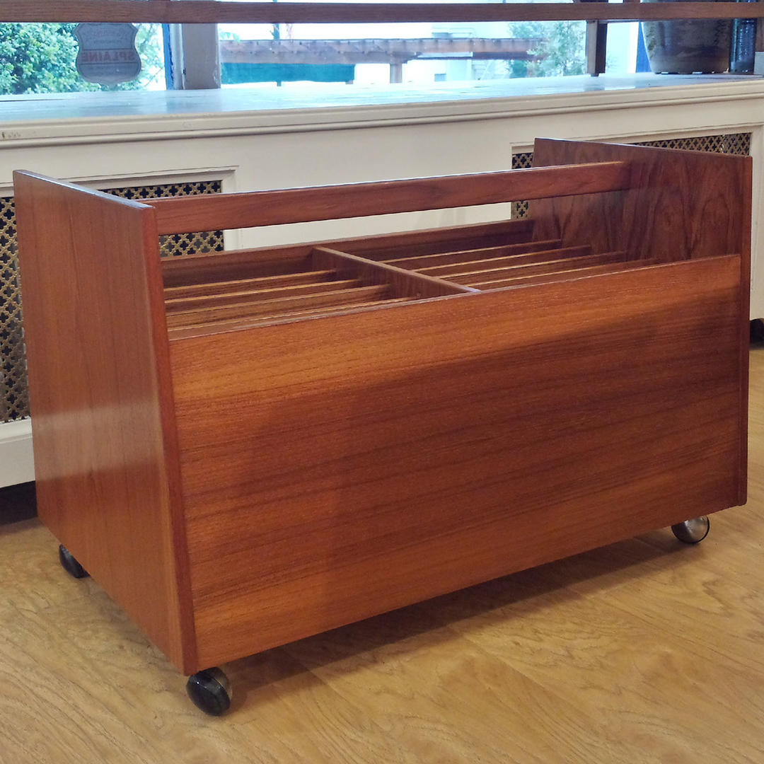 Danish Modern Teak Rolling Magazine Cart | Modern Mobler | Takoma DC ...