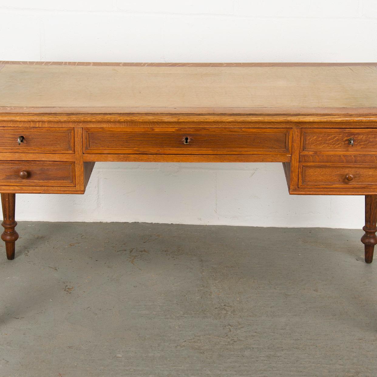 Antique Country French Louis Philippe Oak Writing Desk | StandOut ...