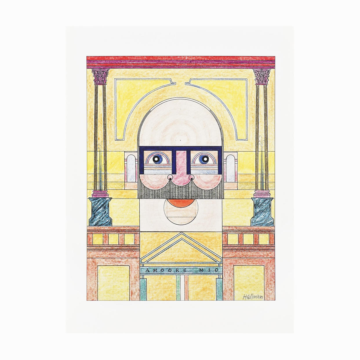 1991 Louis Hellman Postcard Charles Moore Architect Archi-Têtes ...