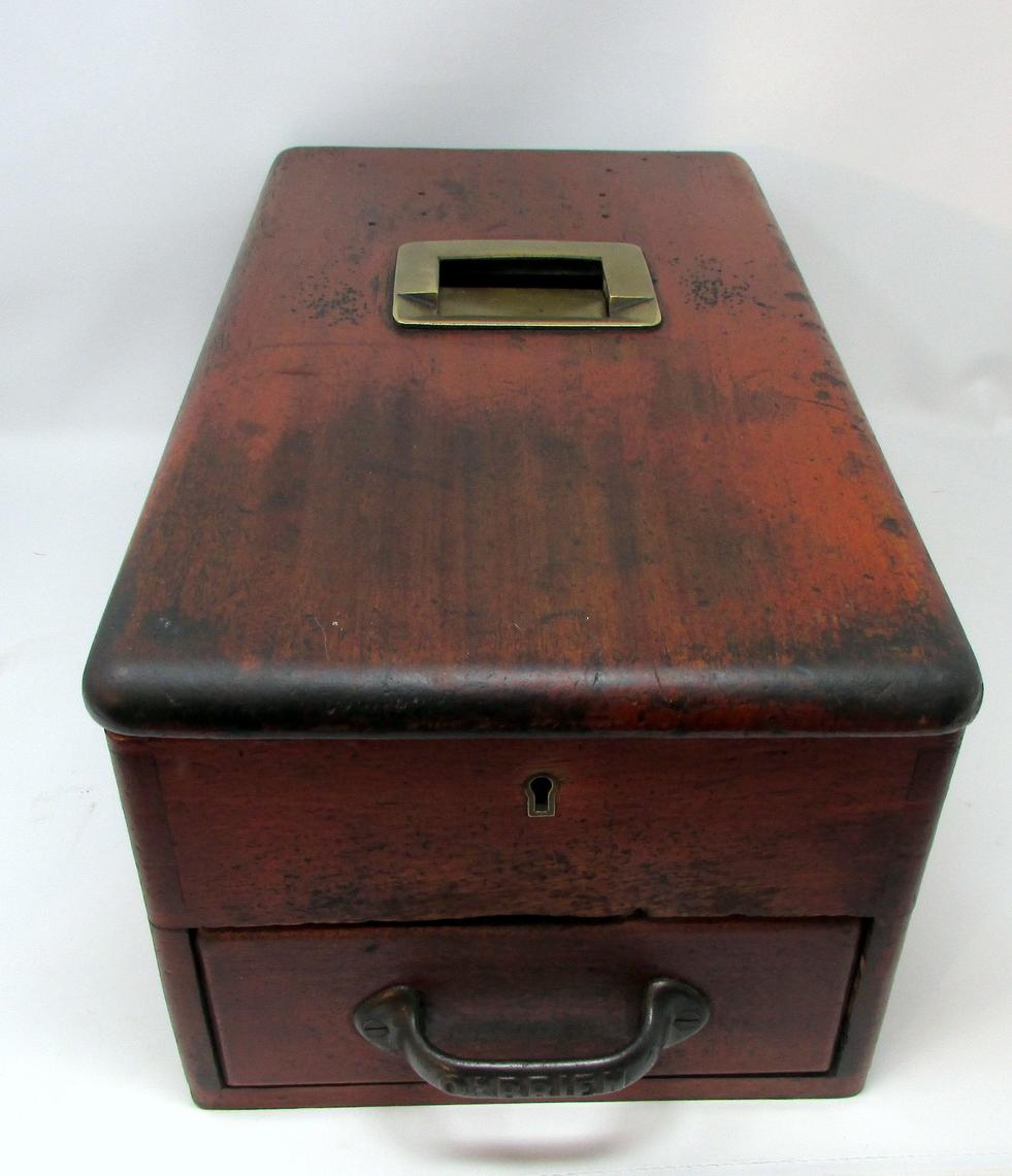 Antique Cash Drawer Obriens Self-Closing Till Wooden Cashier's Till ...