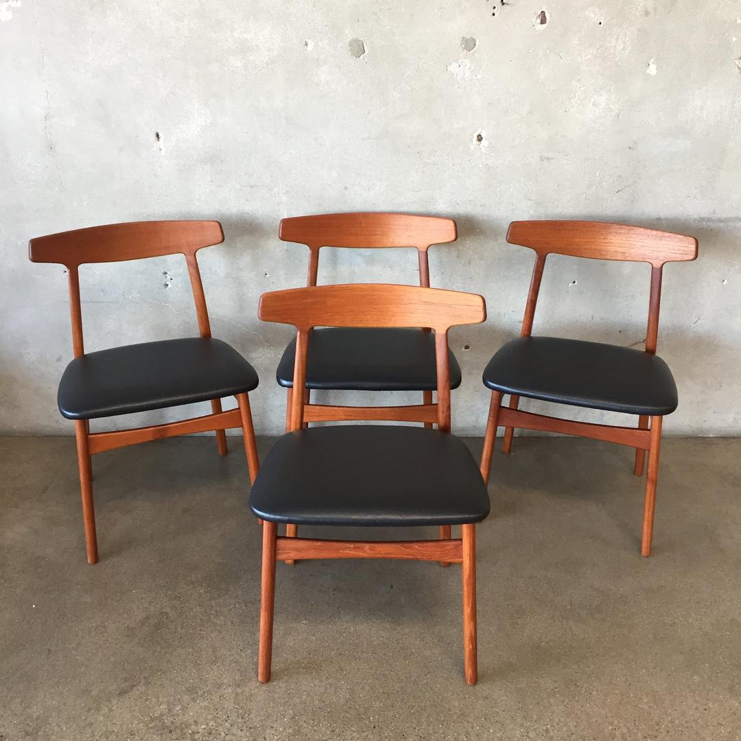 Mid Century Modern Danish Modern Teak Dining Chairs | Urban Americana ...