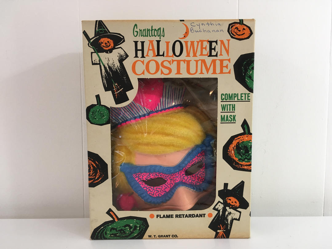 Vintage Halloween Fairy Princess Mask and Costume Decoration Party ...