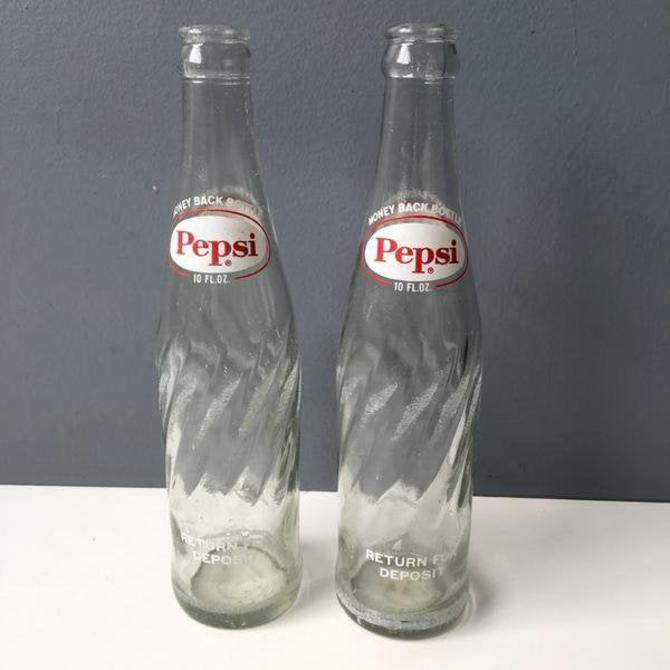 Vintage Collectible Pepsi-Cola Glass Bottle 10oz 1960s Art ...