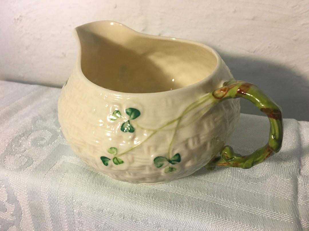 Vintage Belleek Shamrock Pattern Cream Jug #B0020 | Over the Years ...