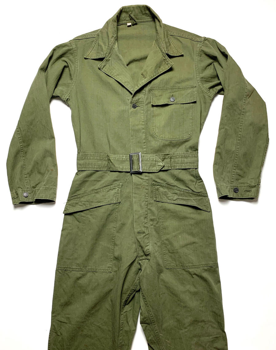 Vintage WWII US Army HBT Coveralls ~ 36 L (S / Tall) ~ Military ...