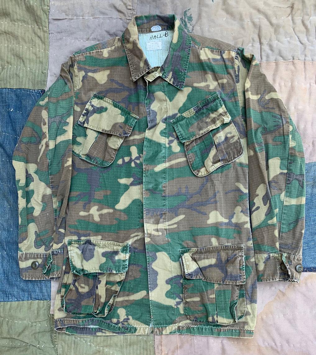 NAMED 1970 Vietnam ERDL Jungle Jacket XSmall Reg Slant Pocket USMC | No ...