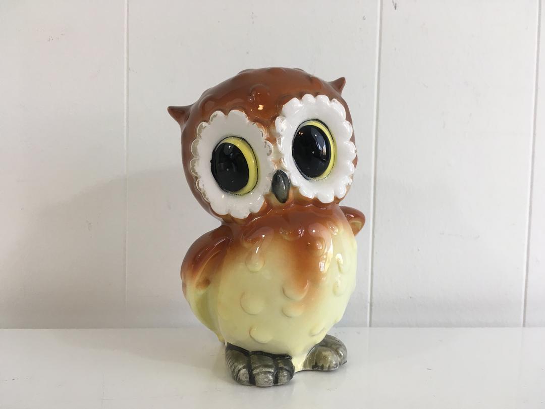 Vintage Norcrest Owl Bank Made in Japan Ceramic Coin Money | Check ...