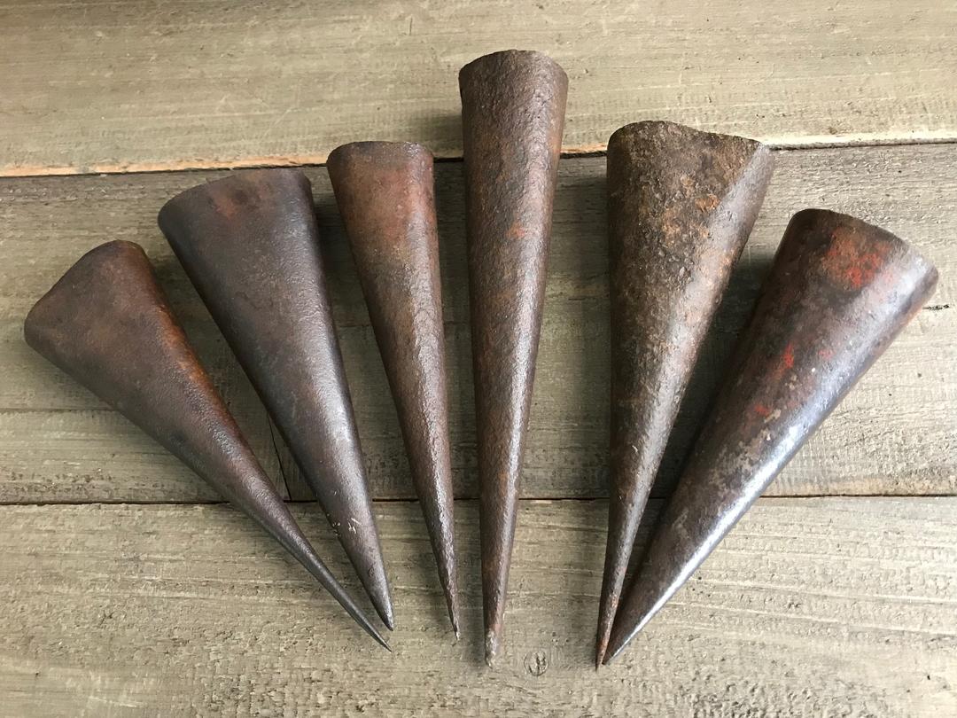 Antique Iron Cones, Garden Tool Parts, Architectural Salvage, Farmhouse ...