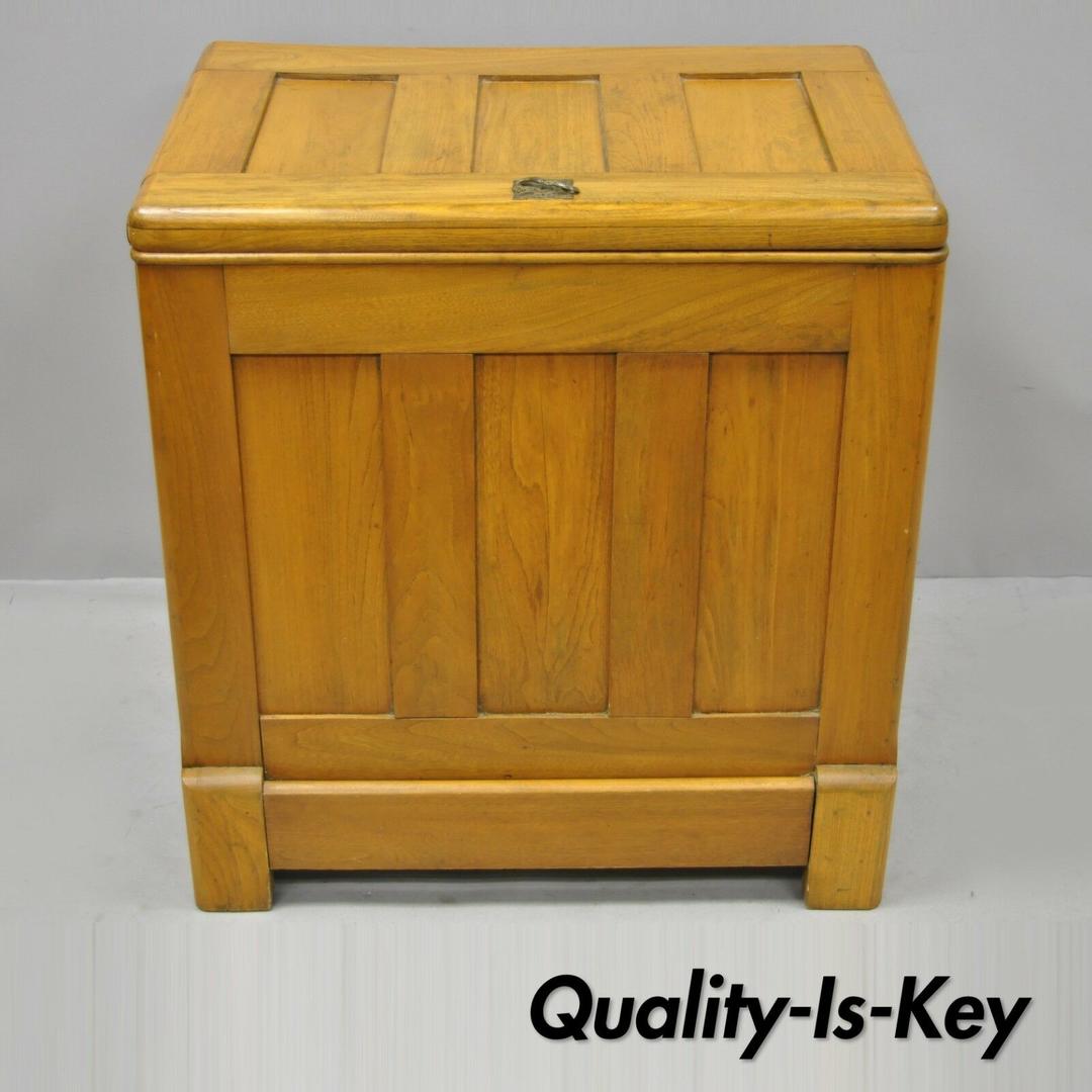Antique Gibson Refrigerator Co. Small Oak Wood Icebox Ice Chest ...