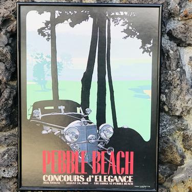 1986 Pebble Beach Poster | Sunbeam Vintage - Highland Park - Los ...