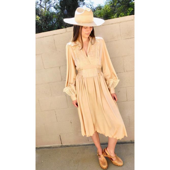 70s Vintage Joy Stevens Gold Maxi Dress | atelier-yuwa.ciao.jp