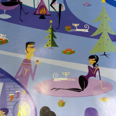 SHAG Mid Century Christmas Gift Wrap JOSH Agle | A GoGo Vintage - Havre ...