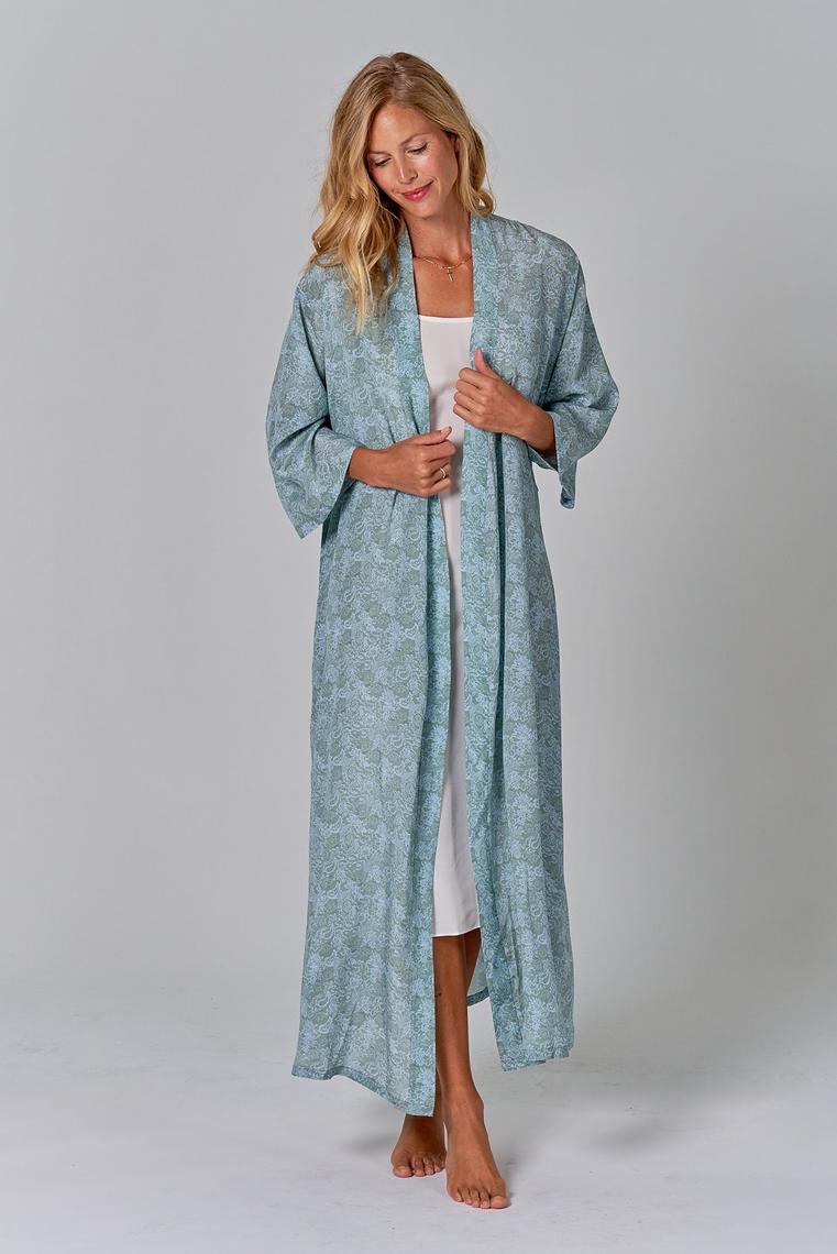 Gaby Duster | Blue Moss Lace | Tucker | New York, NY