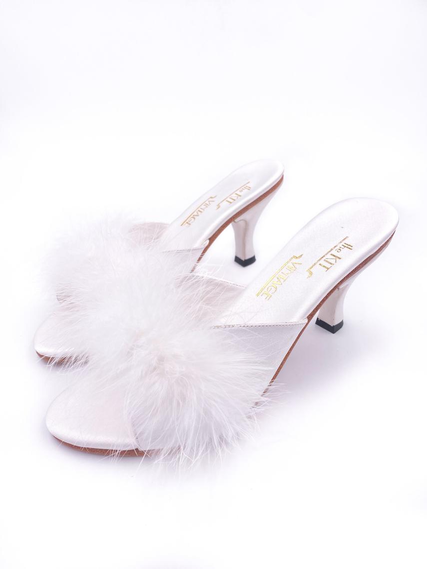 The Kit Marabou Feather Slides | The Kit Vintage | Los Angeles, CA