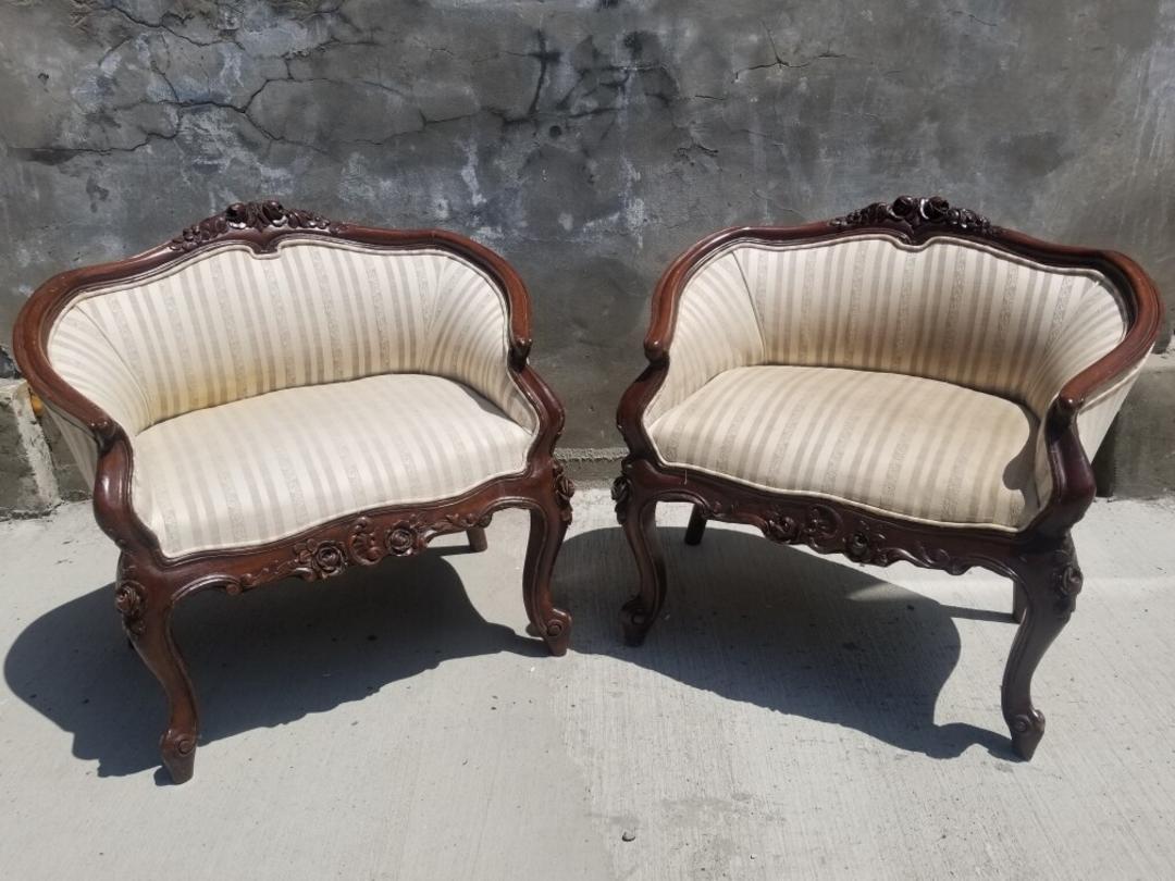 Absolutely Beautiful Pair of Antique French Victorian Hand-carved ...