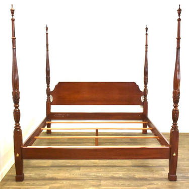Ethan Allen Georgian Court King Bed Mixed Modern Nashua NH