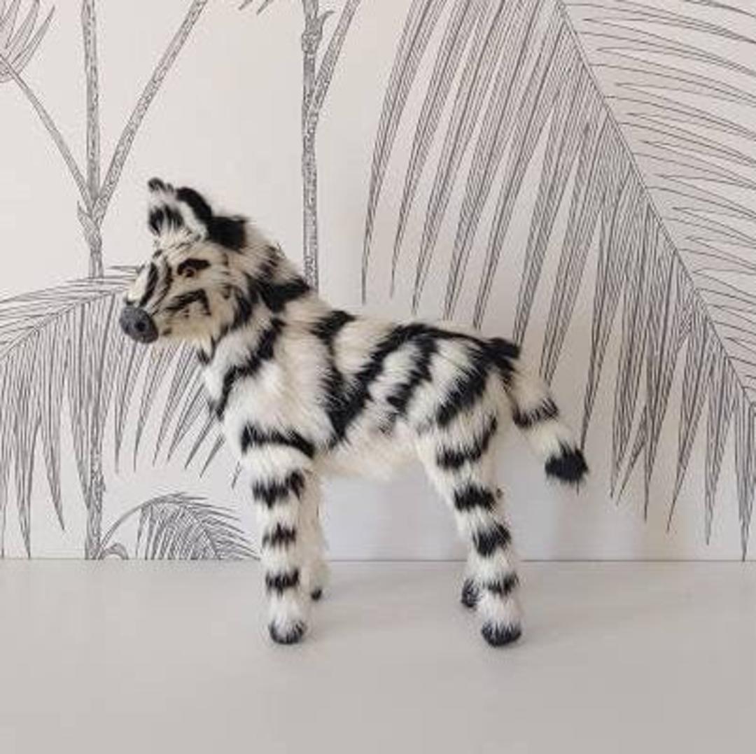 Vintage Statue, Zebra, Genuine Fur, Glass Eyes, circa 60's | color ...